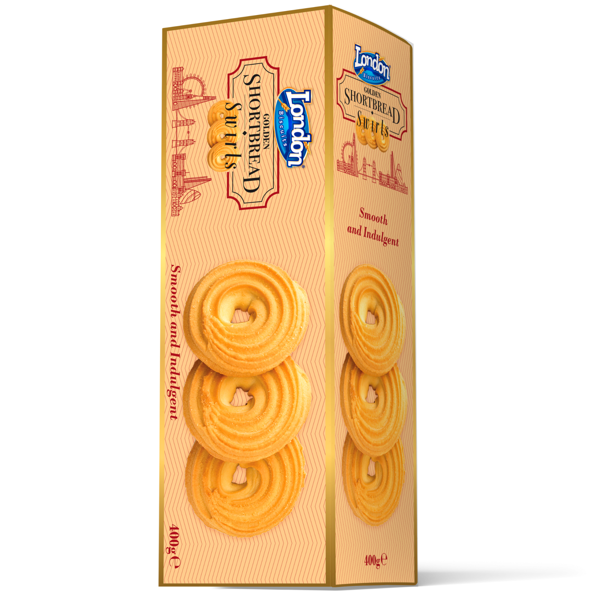 Golden Shortbread Swirls | London Biscuits - The #1 Biscuit Brand in the UK
